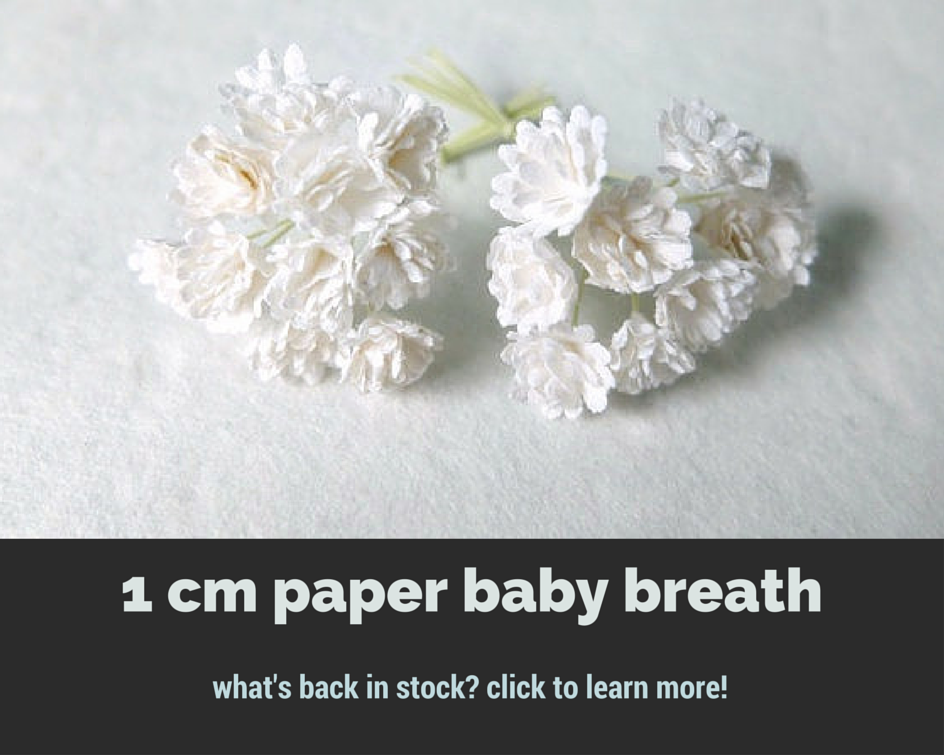 1 cm paper baby breath back in stock wholesale – Mulberry paper flowers ...